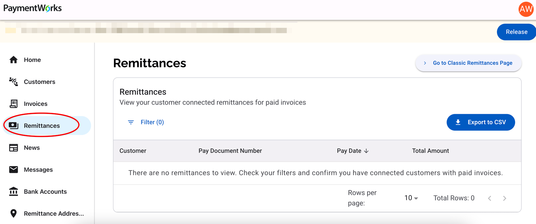 Viewing Payment Remittances in PaymentWorks
